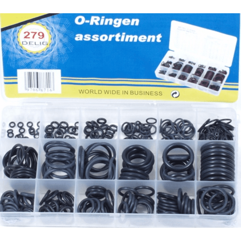 Assortiment O-ringen 279 delig - Tuinmachineconcurrent