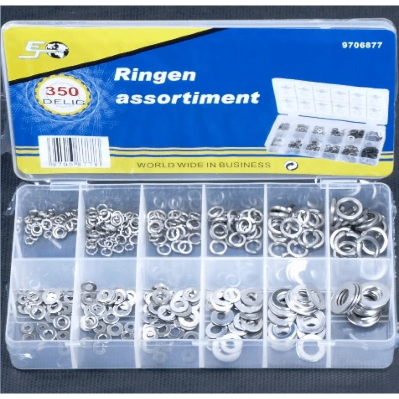 Assortiment ringen 350 delig - Tuinmachineconcurrent