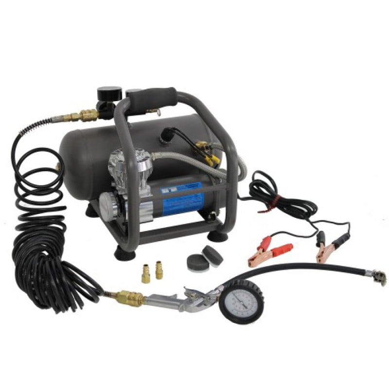 Zion Air Compressor 12V Draagbaar met tank - Tuinmachineconcurrent